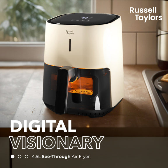 Russell Taylors 3D Visionary Digital Air Fryer (4.5L) Z4 Cream