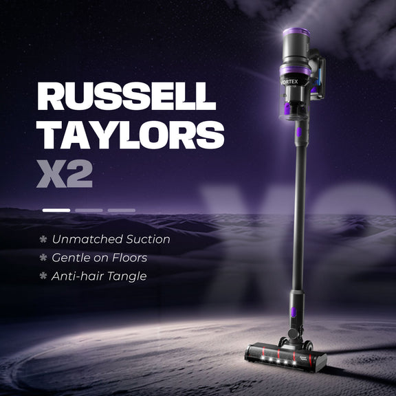 Russell Taylors X2 Cordless Vacuum Cleaner 300W BLDC Motor