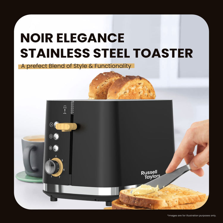 Russell Taylors Noir 7-Shade Stainless Steel Toaster RT30