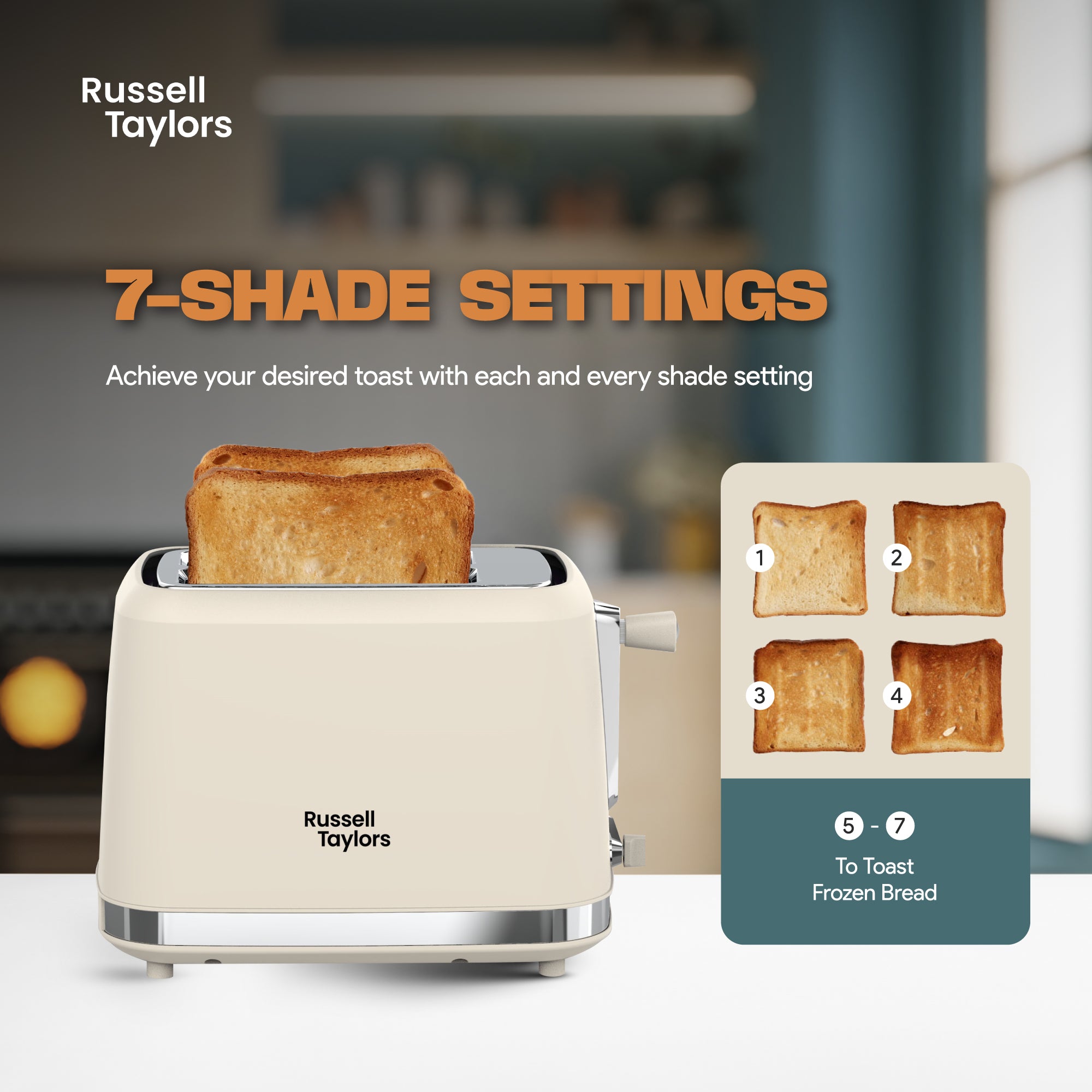 Russell Taylors Retro Toaster RT-10 (Cream)
