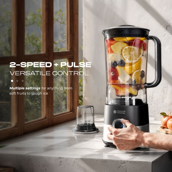 Russell Taylors PowerCrush 9-in-1 Food Processor 1.5L 750W FP6 (Blend,
