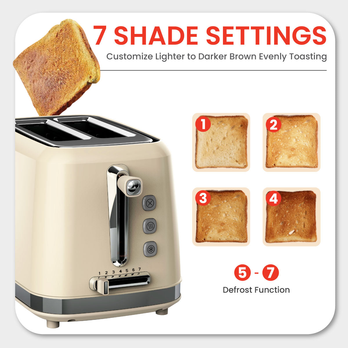 Russell Taylors Retro Toaster RT-10 (Cream)