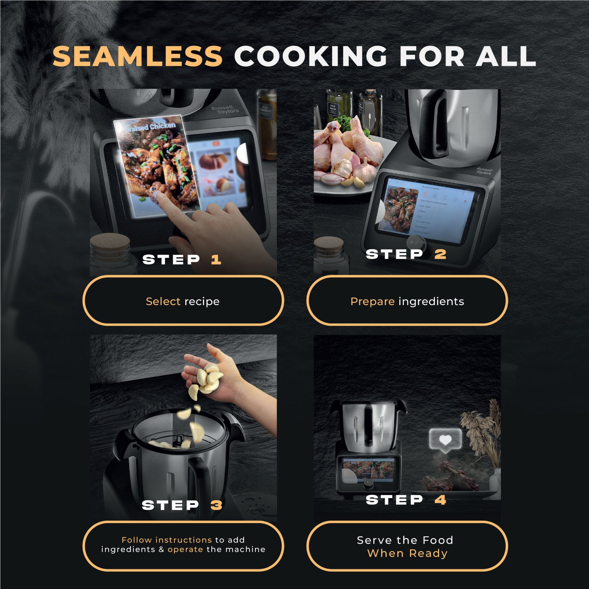 Russell Taylors iMix Smart Cooker Automatic Cooking Robot i5