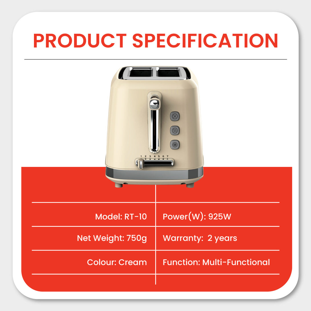 Russell Taylors Retro Toaster RT-10 (Cream)